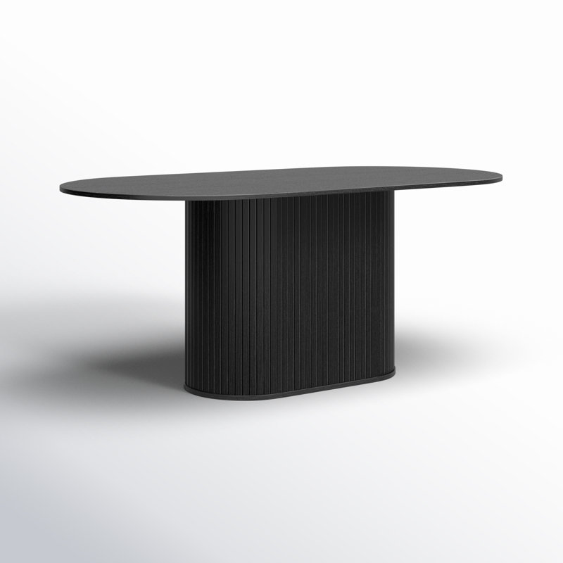 AllModern Iris 71" Pedestal Dining Table & Reviews | Wayfair